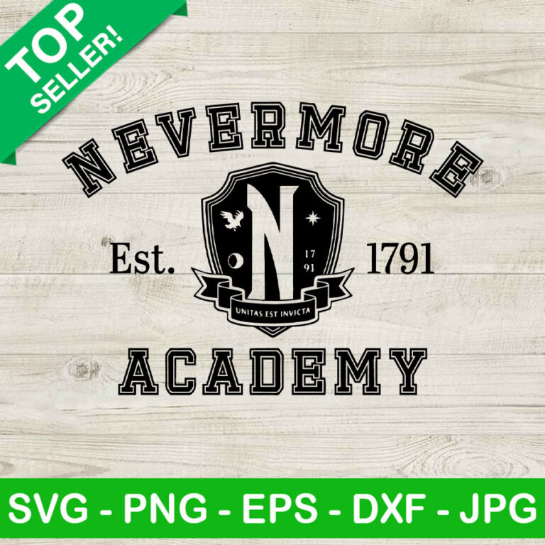 Nevermore Academy SVG, Addams Family SVG, Wednesday Addams SVG