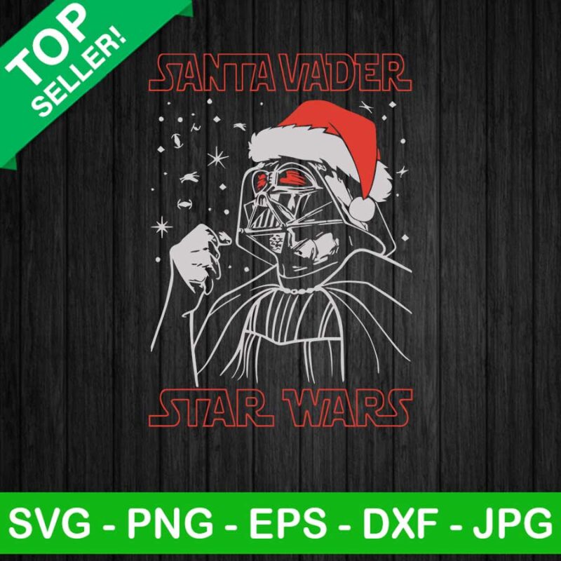 Santa vader christmas SVG, Star wars christmas SVG, Darth vader santa ...