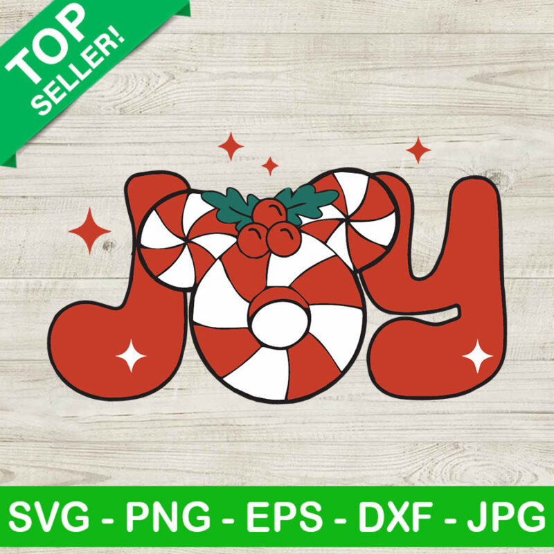 Joy Peppermint Christmas SVG, Mickey Peppermint Christmas SVG, Mickey ...