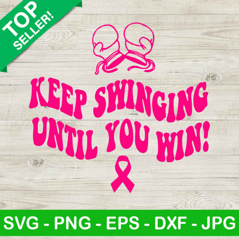 Keep swinging until you win SVG, Keep fighting SVG, Boxing SVG