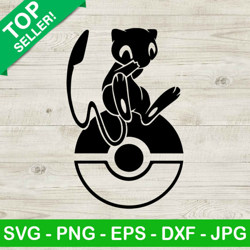 Mew Pokemon Ball SVG, Mew with pokemon SVG, Pokemon SVG