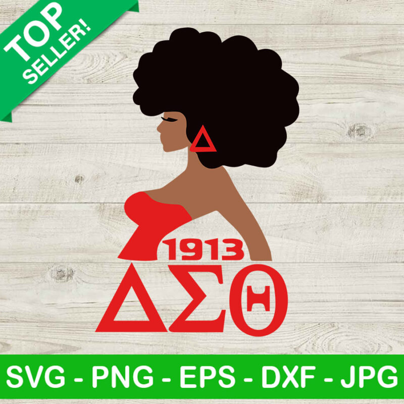 Delta Sigma Theta 1913 Girl SVG, Black Diva SVG, AEO SVG