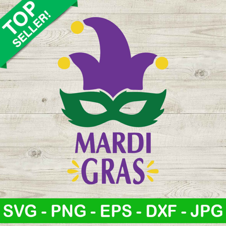 Mardi Gras Mask SVG, Mardi Gras SVG, Mardi Gras Jester Hat SVG