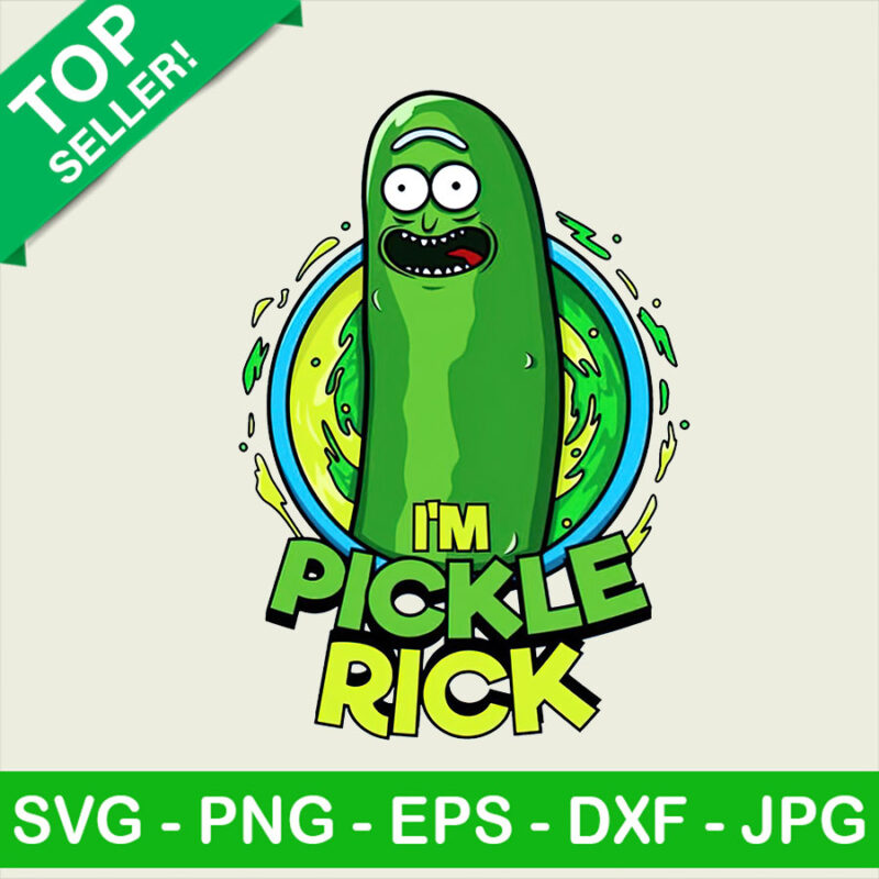I'm pickle Rick PNG, Rick and Morty funny Sublimation transfer PNG ...