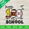 Happy 100th Days of school baseball SVG, 100 days of school SVG, School SVG