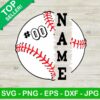 Baseball Custom Name SVG, Baseball Name SVG, Baseball Softball SVG