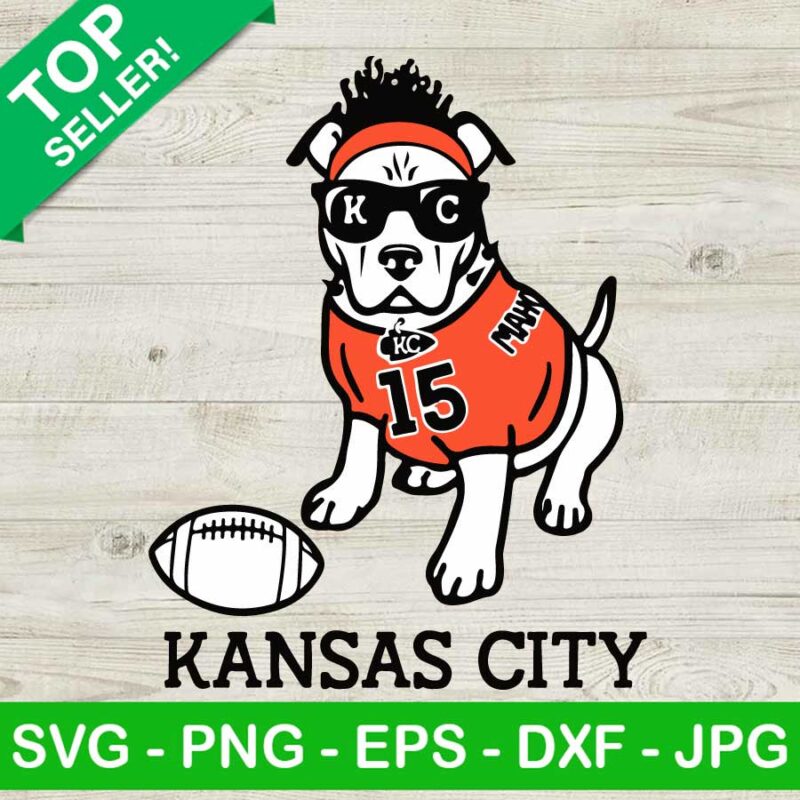 Kansas City Chiefs SVG, Kansas City Dog SVG, Patrick Mahomes Dog SVG