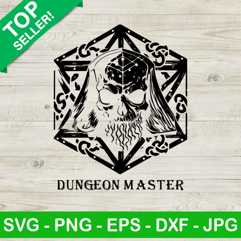 Dungeon Master SVG, Dungeons and Dragons SVG, Wizards And Skull SVG