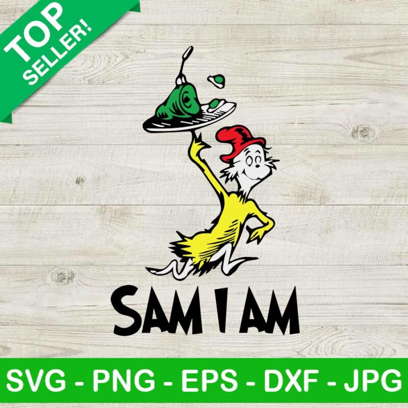 Dr Seuss Sam I Am Svg, Green Eggs And Ham Svg, Dr Seuss Quotes Svg, Cat ...