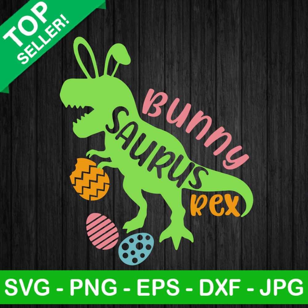Bunny Saurus Rex SVG, Easter Bunny SVG, Bunny Dinosaur SVG