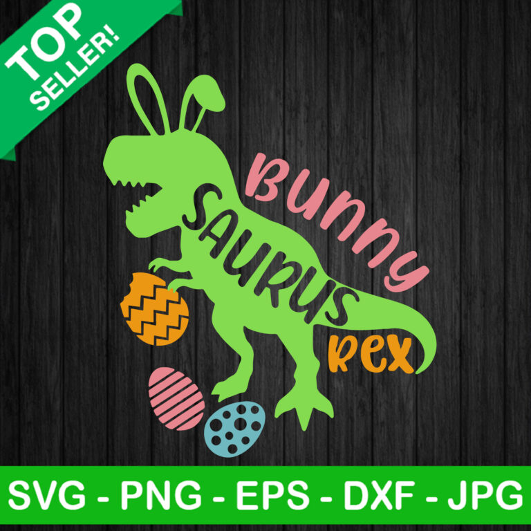 Bunny Saurus Rex SVG, Easter Bunny SVG, Bunny Dinosaur SVG
