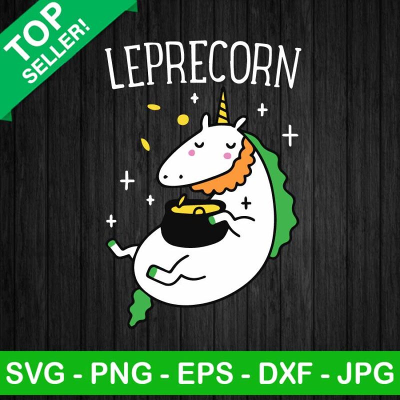 St Patricks Day Unicorn SVG, St Patricks Day Leprecorn SVG, Unicorn SVG ...