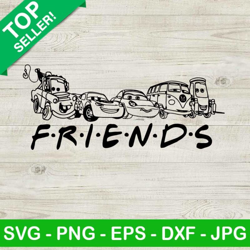 Lightning McQueen Car Friends SVG, Disney Car SVG, Disney McQueen SVG ...