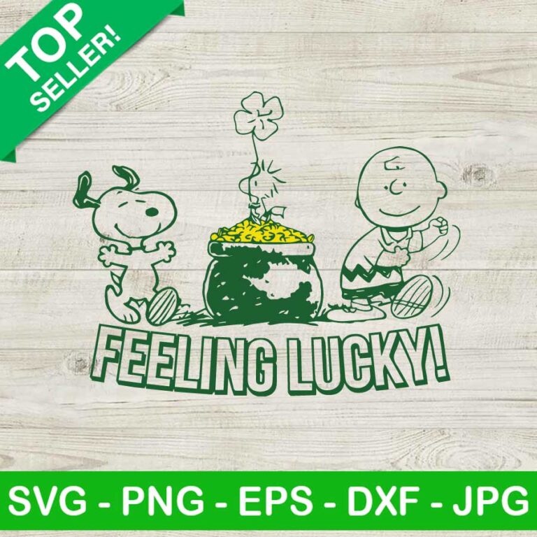 Snoopy St Patricks Day SVG, Feeling Lucky SVG, St Patricks Day SVG ...