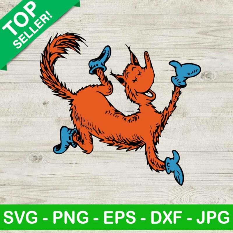Dr Seuss Fox In Socks SVG, Fox In Socks SVG, Dr Seuss Day SVG, Cat In ...