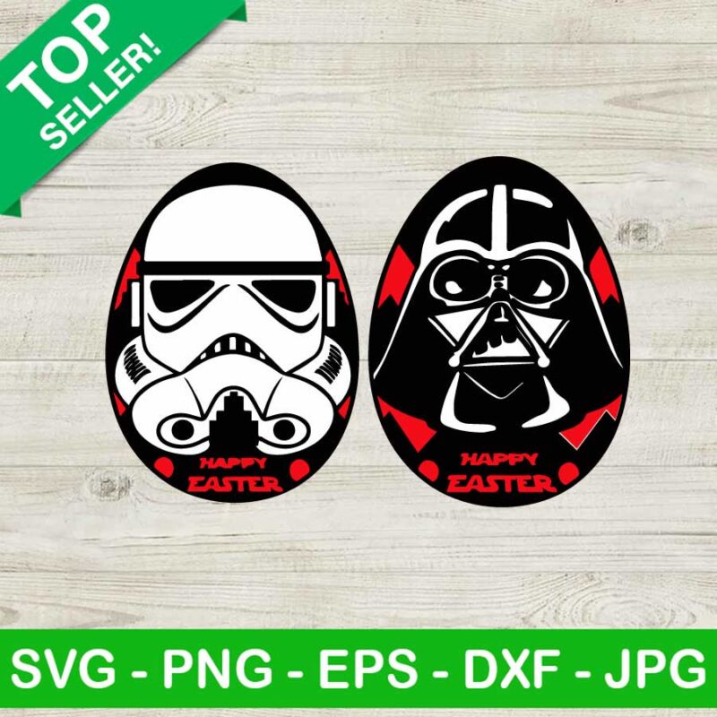 Star Wars Easter Egg SVG, Storm Trooper Darth Vader Easter Egg SVG ...