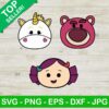 Lotso bear face SVG, Cute unicorn and doll face SVG, Lotso bear SVG