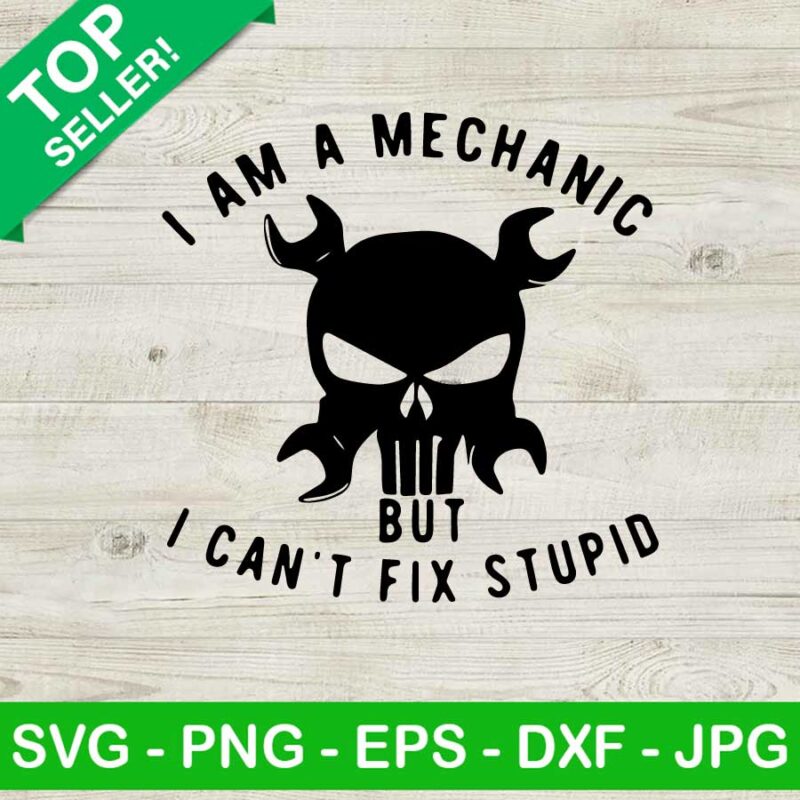 I am a mechanic but i can't fix stupid SVG, Skull and wrench SVG ...