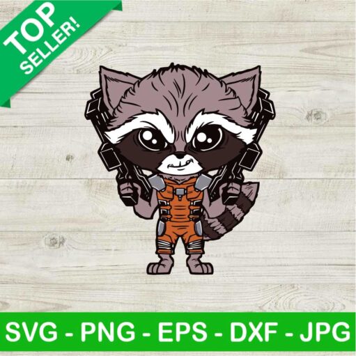 Rocket Raccoon SVG, Marvel Rocket SVG, Guardians Of The Galaxy Rocket SVG
