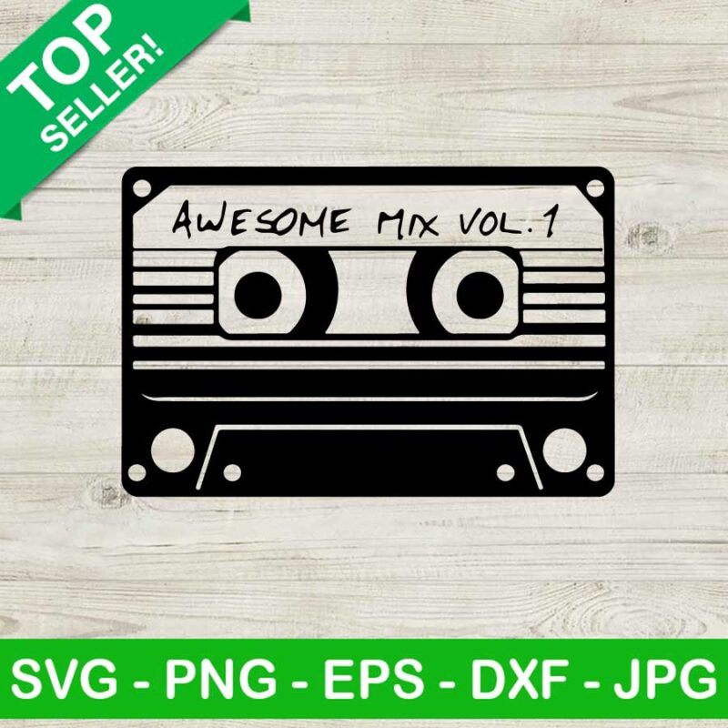 Awesome Mix Vol 1 SVG, Guardians Galaxy SVG, Awesome Mix SVG