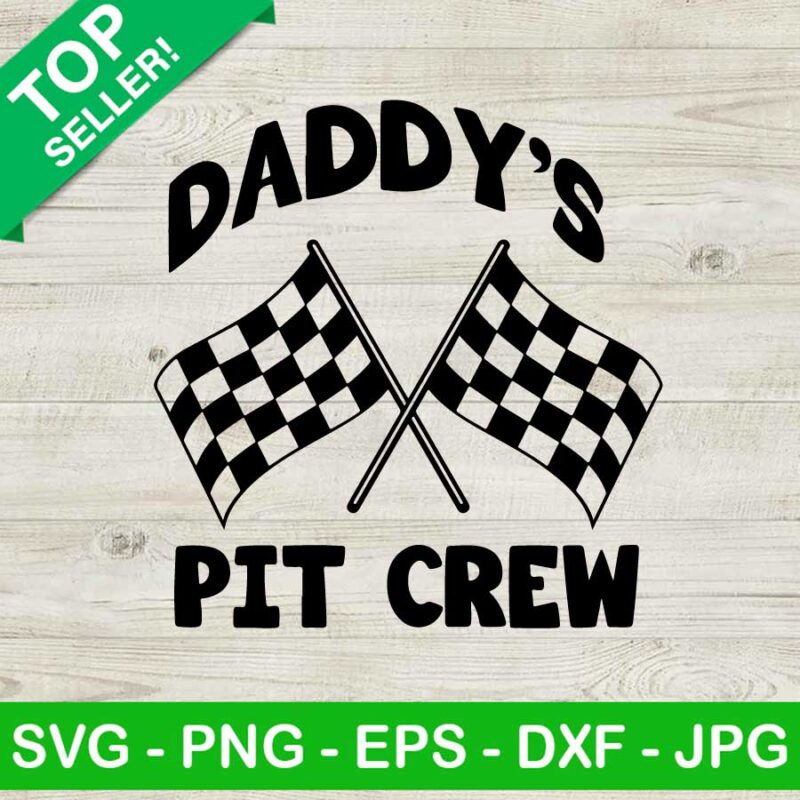 Daddy's pit crew SVG, Daddy racetrack SVG, Father's day SVG
