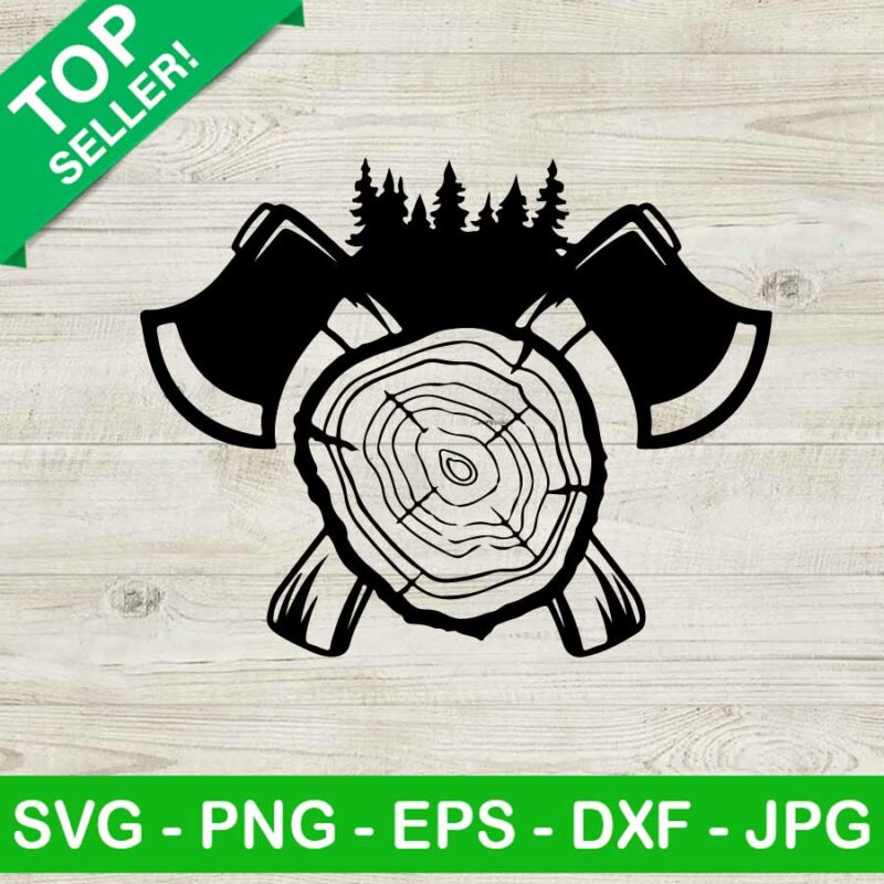 Lumberjack Axes Wood SVG, Wood Cutter SVG, Lumberjack Wood SVG