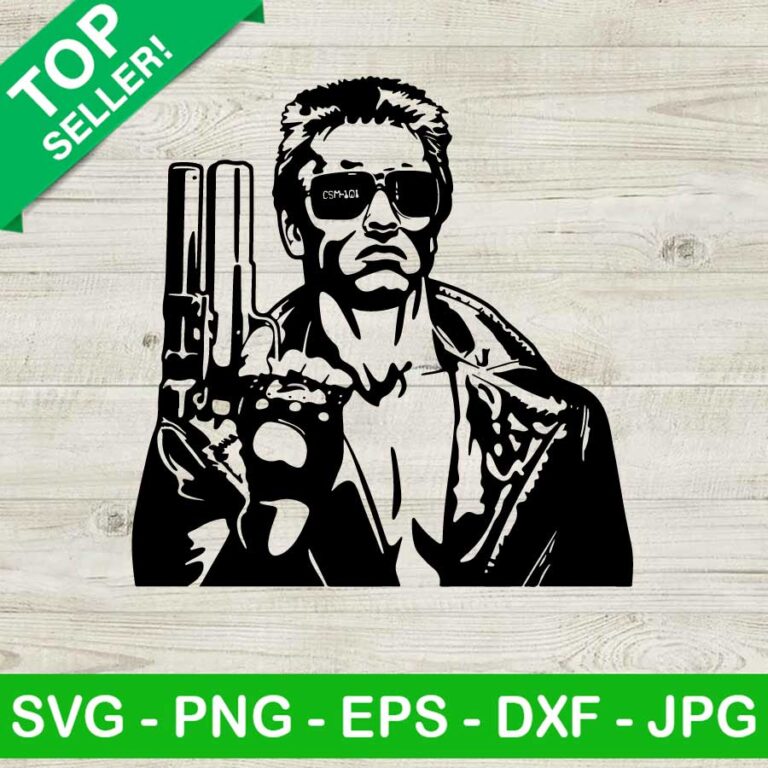 The Terminator character SVG, Arnold Schwarzenegger SVG, Terminator SVG