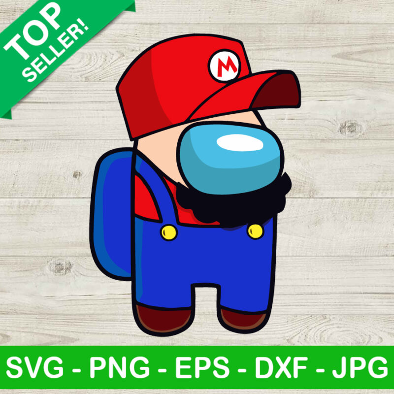 Among Us Super Mario SVG, Among Us Mario Bros SVG, Funny Among Us SVG