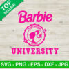 Barbie University SVG, Pink Doll SVG, Barbie Logo SVG, University ...