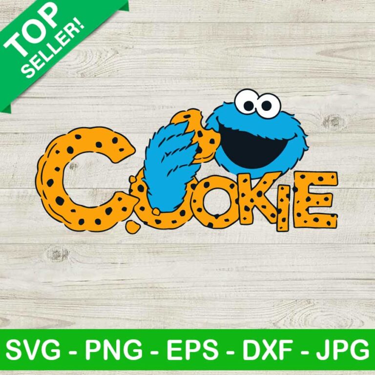 Cookie Monster SVG, Elmo Cookie Monster SVG, Sesame Street Cookie ...