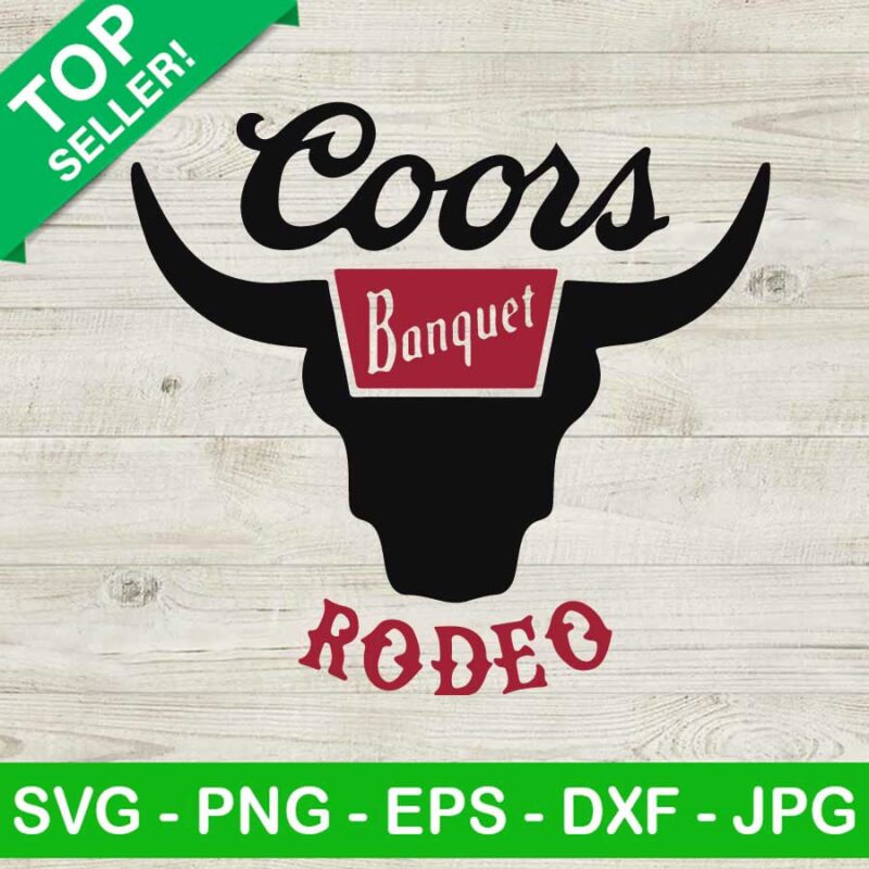 Coors Banquet Rodeo SVG, Coors Rodeo Logo SVG, Coors Rodeo Cow SVG