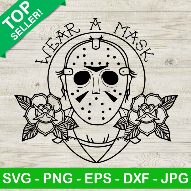Jason wear a mask SVG, Jason Voorhees SVG, Halloween SVG