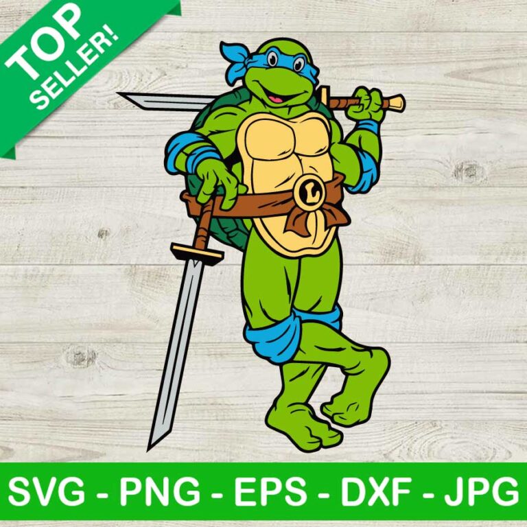 Leonardo Ninja Turtles SVG, Teenage Mutant Ninja Turtles SVG, Blue ...