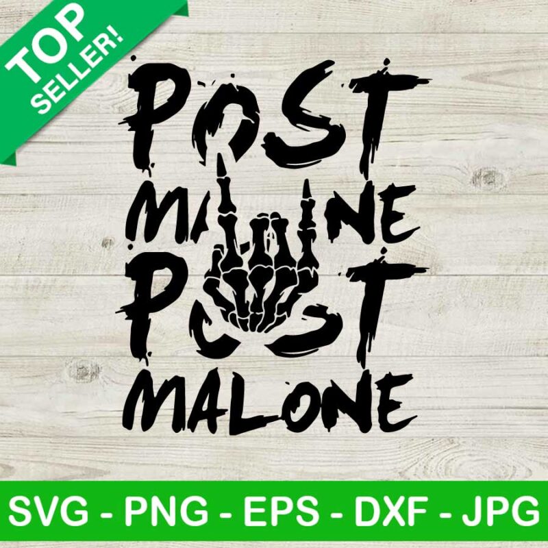 Post Malone rock hand SVG, Post Malone Rapper SVG, Post Malone singer ...