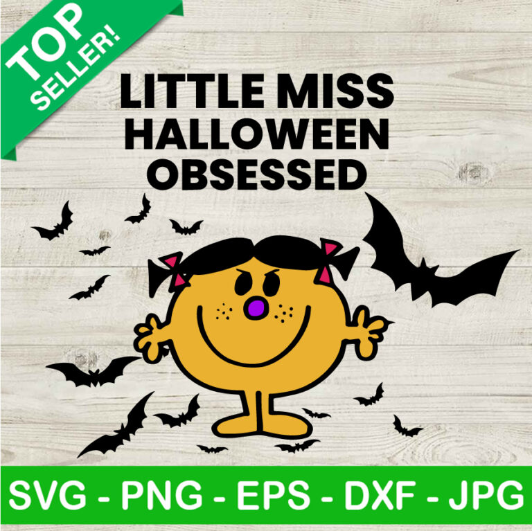 Little Miss Halloween Obsessed SVG, Little Miss Tidy Halloween SVG ...