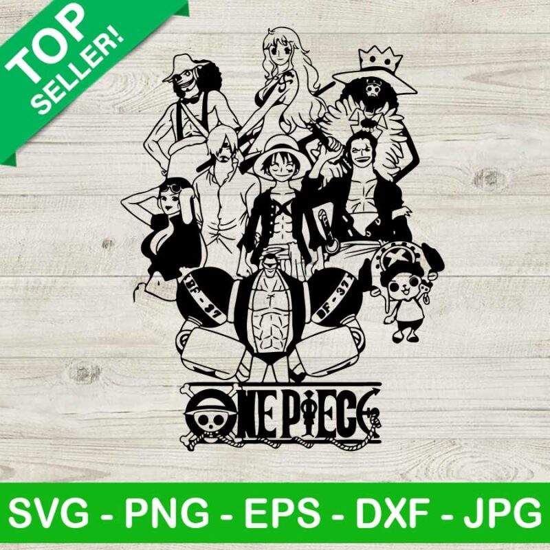 One Piece Character SVG, Anime One Piece SVG, Straw Hat Pirate SVG