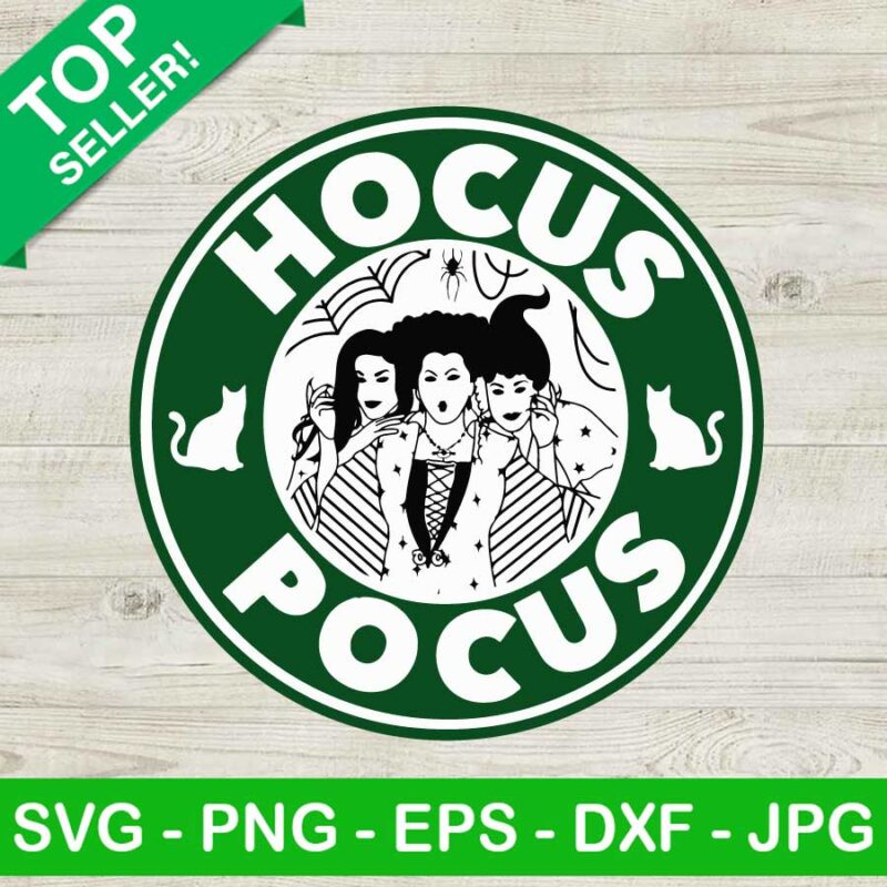 Hocus Pocus Sanderson Starbuck Logo SVG, Hocus Pocus Sanderson Sisters ...