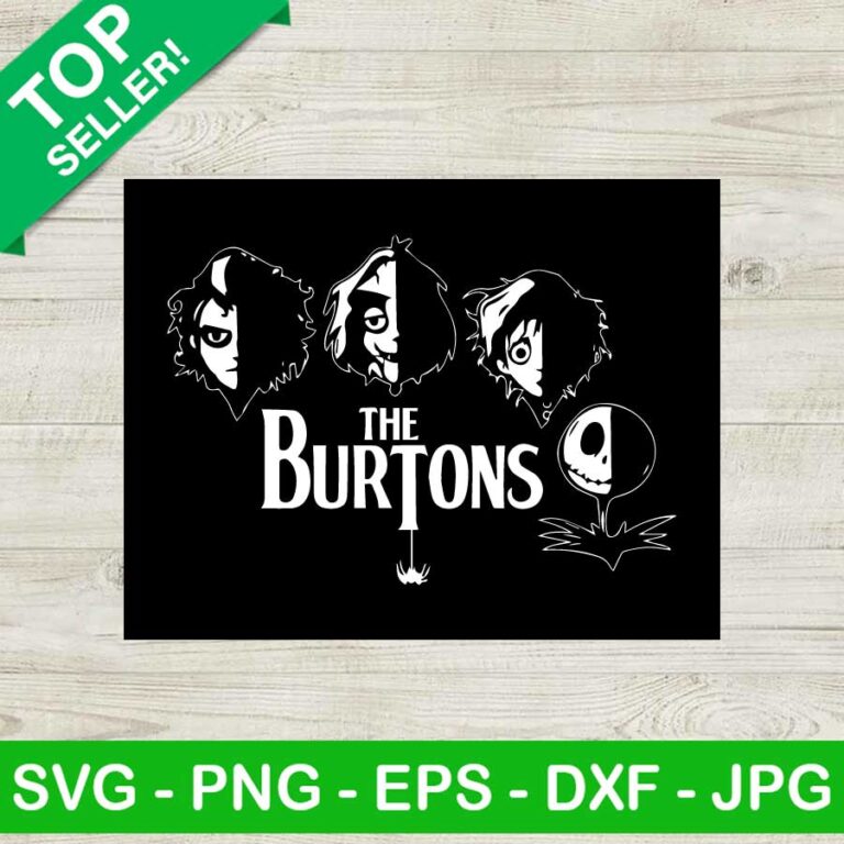 Halloween The Burtons SVG, Tim Burtons Character SVG, Jack Skellington SVG