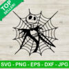 Jack Skellington Spider Web SVG PNG, Jack Skellington SVG, Spider Web ...