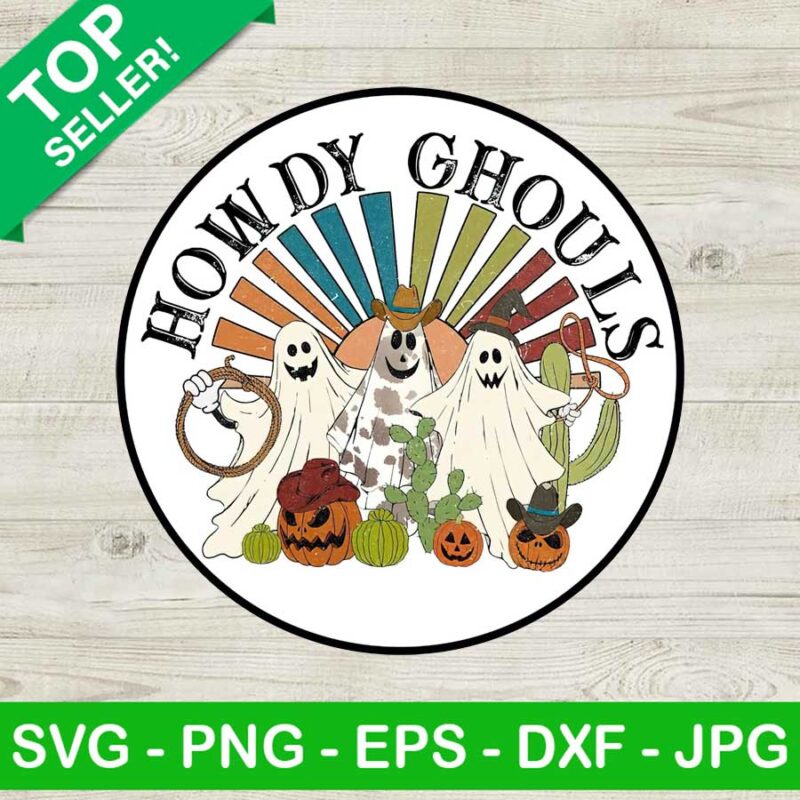 Halloween Howdy Ghouls PNG, Western Halloween Sublimation transfer PNG ...