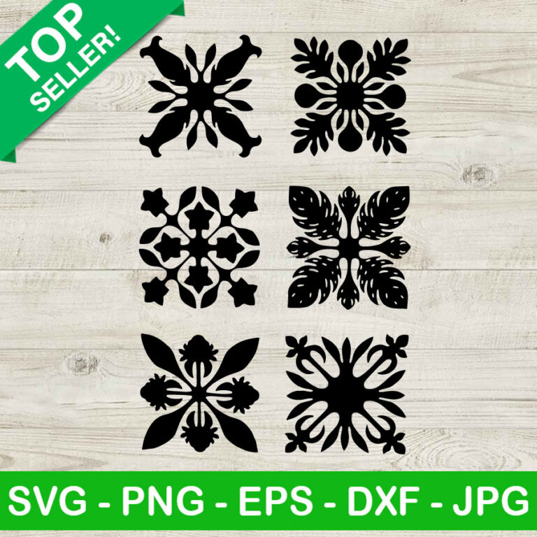 Hawaiian Quilt SVG, Hawaiian Patterns SVG, Hawaiian Quilt Patterns SVG