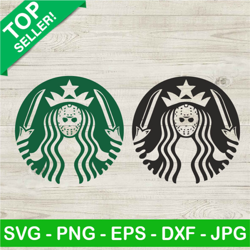 Jason Voorhees Starbucks Coffee Logo SVG, Jason Starbucks Coffee SVG ...
