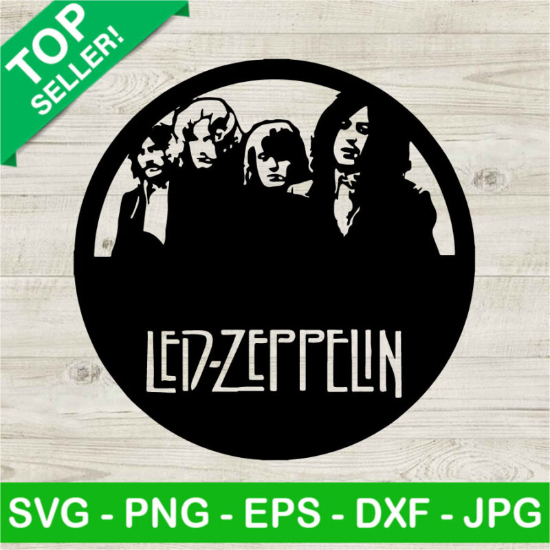 Led Zeppelin SVG, Rock Music Band SVG, Led Zeppelin Band SVG