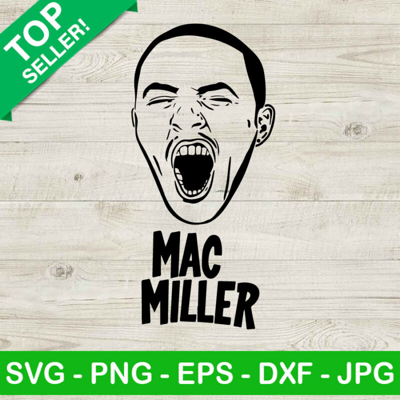 Mac Miller SVG PNG, Mac Miller Rapper SVG, Music Lover SVG PNG DXF