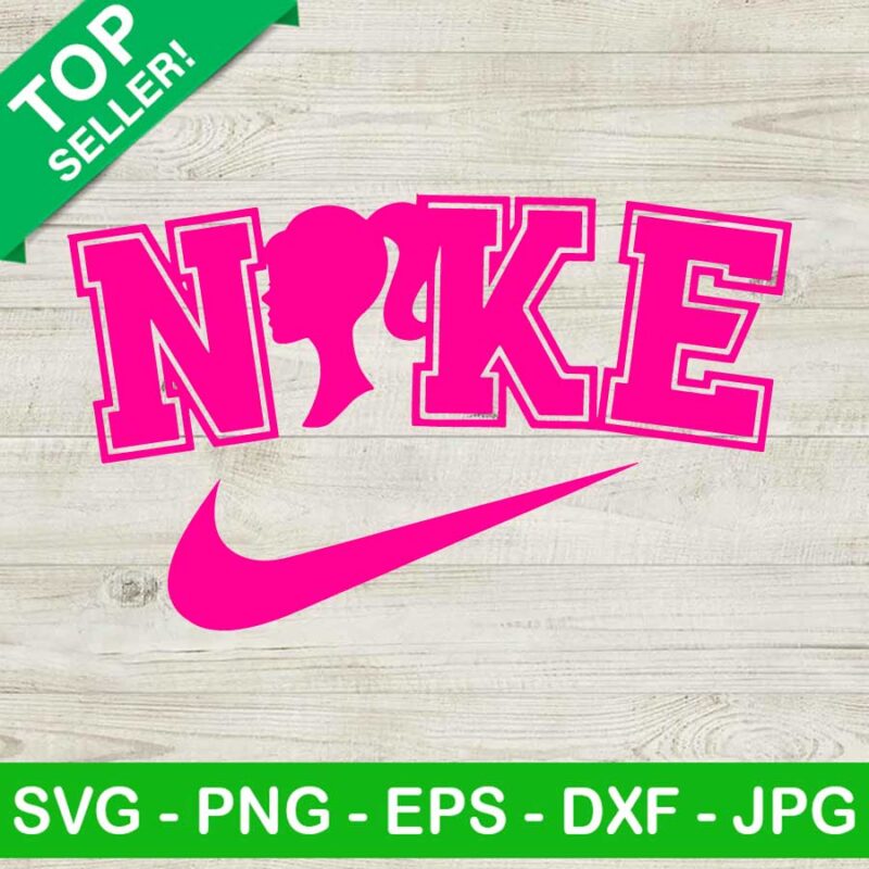 Barbie Nike Logo SVG, Barbie Nike SVG, Barbie SVG, Nike Logo SVG