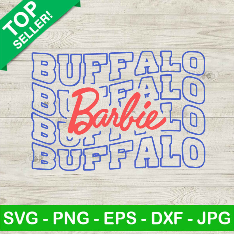 Groovy Buffalo Barbie SVG, Buffalo Bills NFL SVG, Buffalo Bills ...