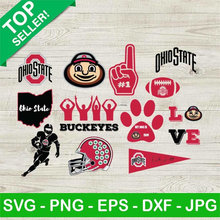 Ohio State Buckeyes Football SVG Bundle, Ohio State SVG, Buckeyes NFL ...