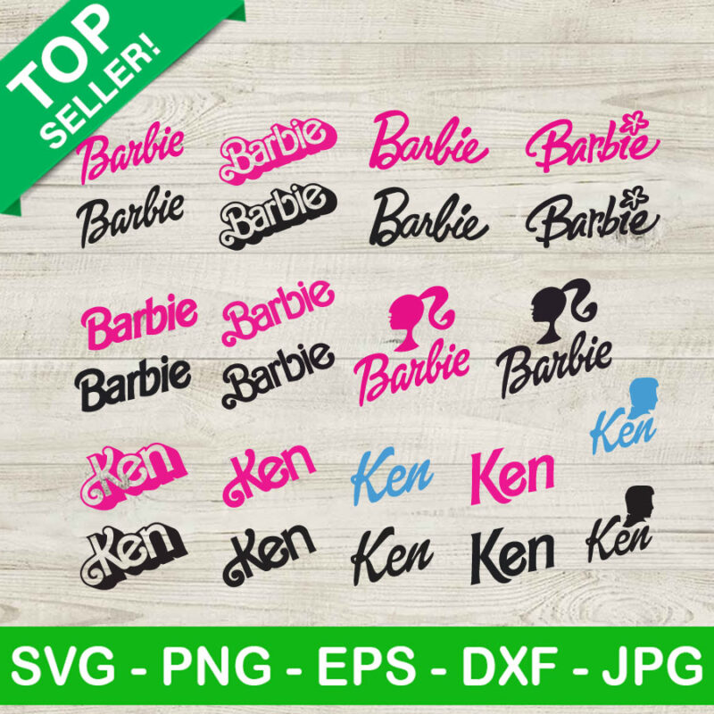 Barbie Ken Logo SVG Bundle, Barbie And Ken SVG, Barbie Logo SVG, Ken ...