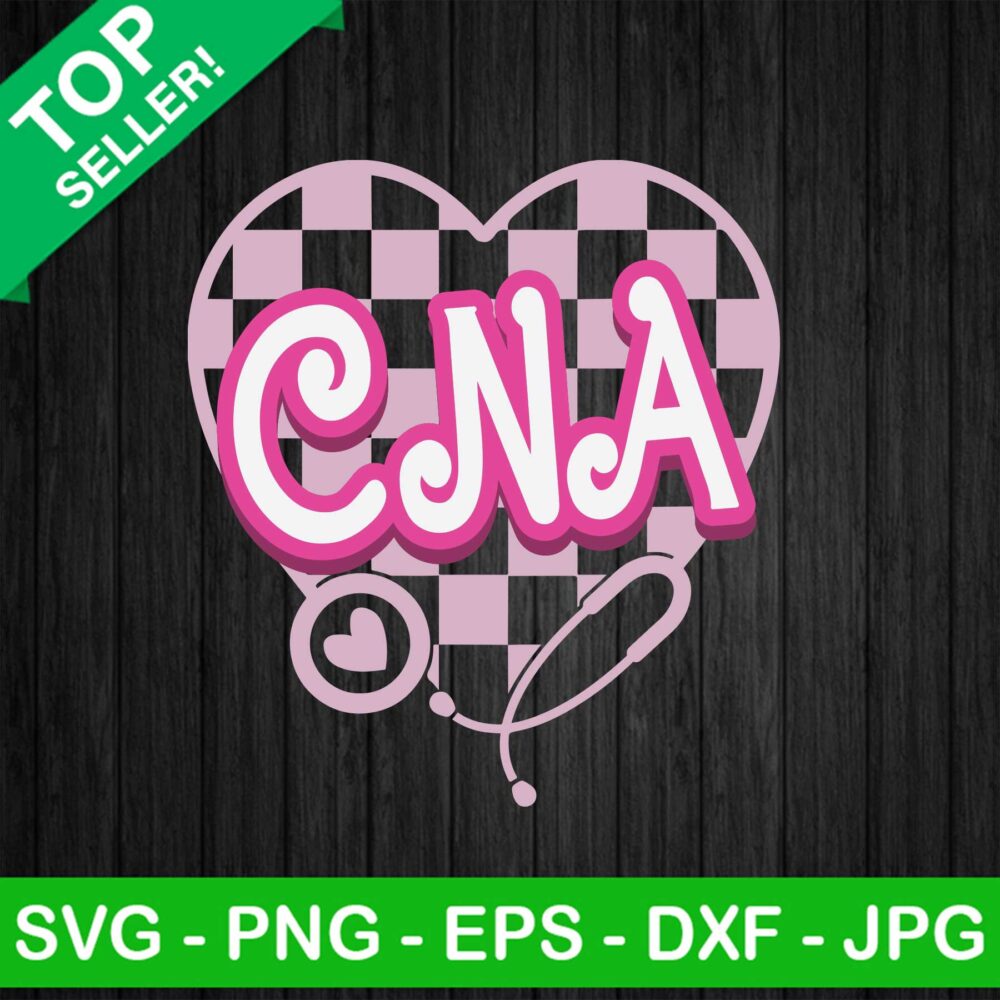 CNA Barbie Nurse SVG, CNA Barbie Heart Stethoscope SVG, Barbie Girl SVG
