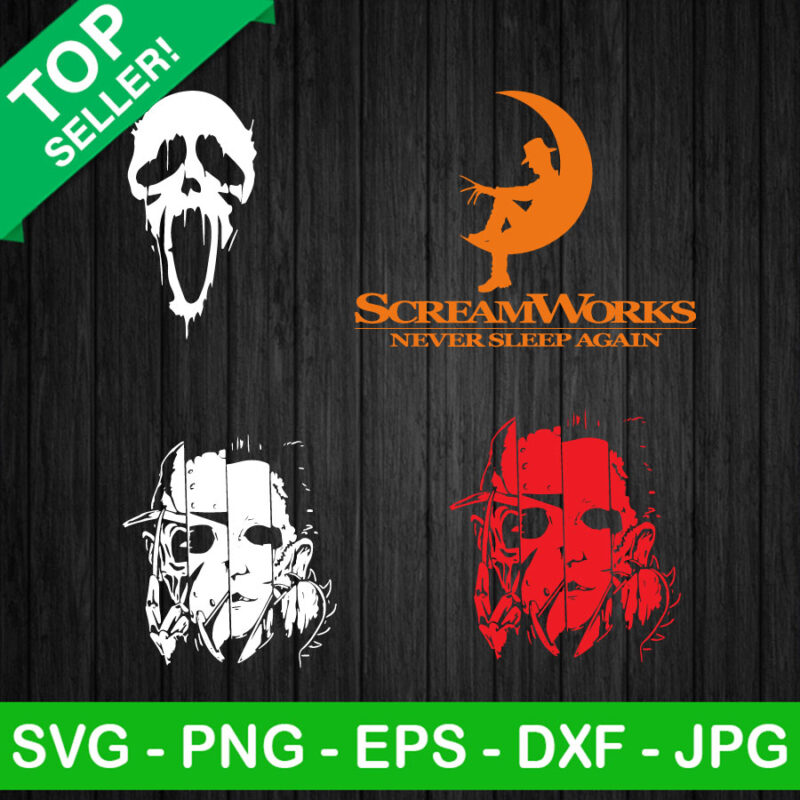 Halloween Horror Movies SVG Bundle, Screamworks Never Sleep Again SVG ...
